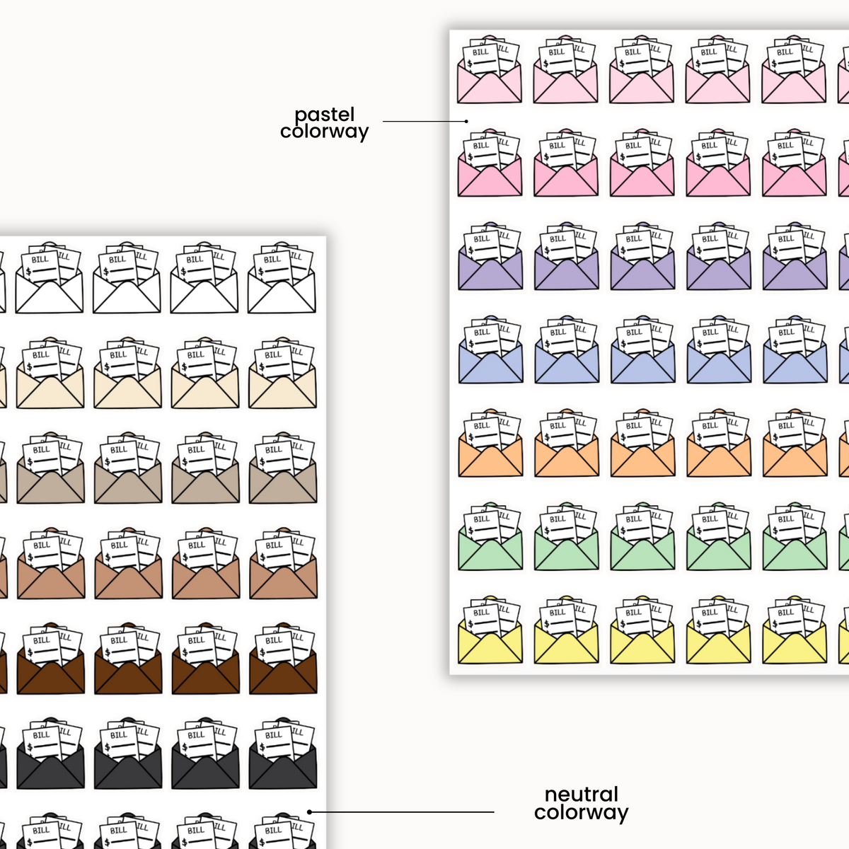 Bills Sticker Sheet – By Ana Mills